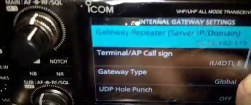 Modalità ICOM G3 Terminal/AP e connessione al reflector DStar XLX039 ...